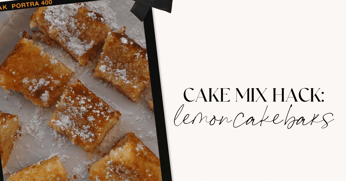 Lemon Cake Bars: Easy Angel Food Cake Mix Hack Recipe - Samsung Food