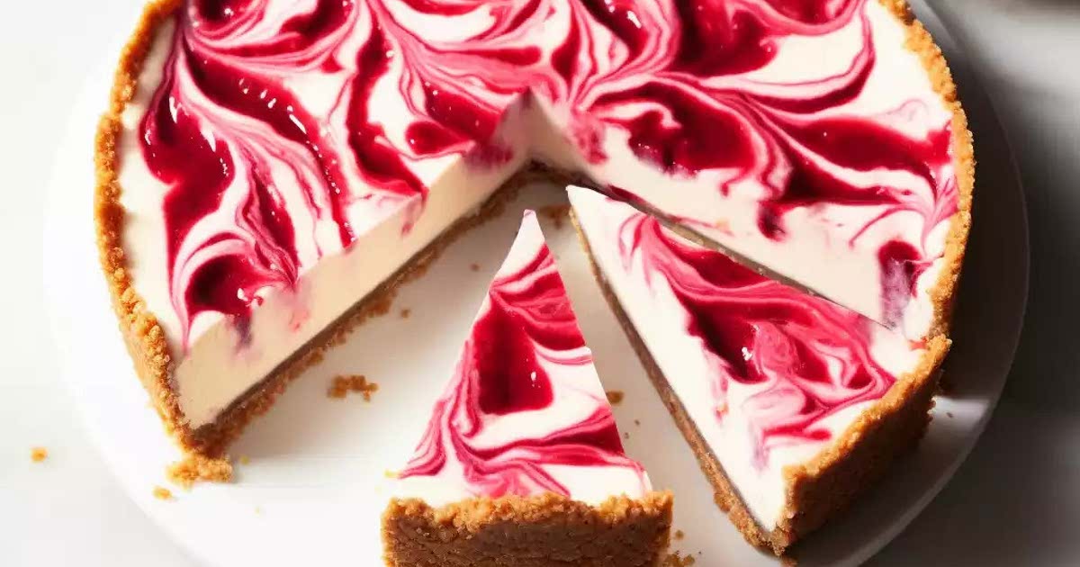 Raspberry Swirl Cheesecake Recipe - Samsung Food