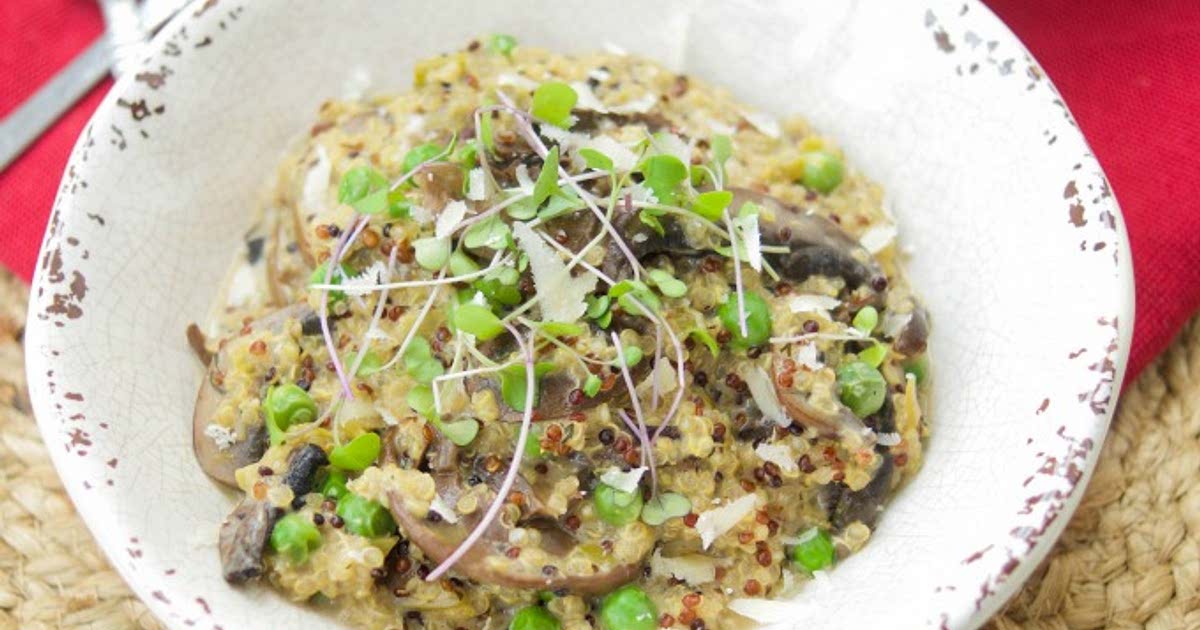 Wild Mushroom Quinoa Risotto Recipe | Samsung Food App