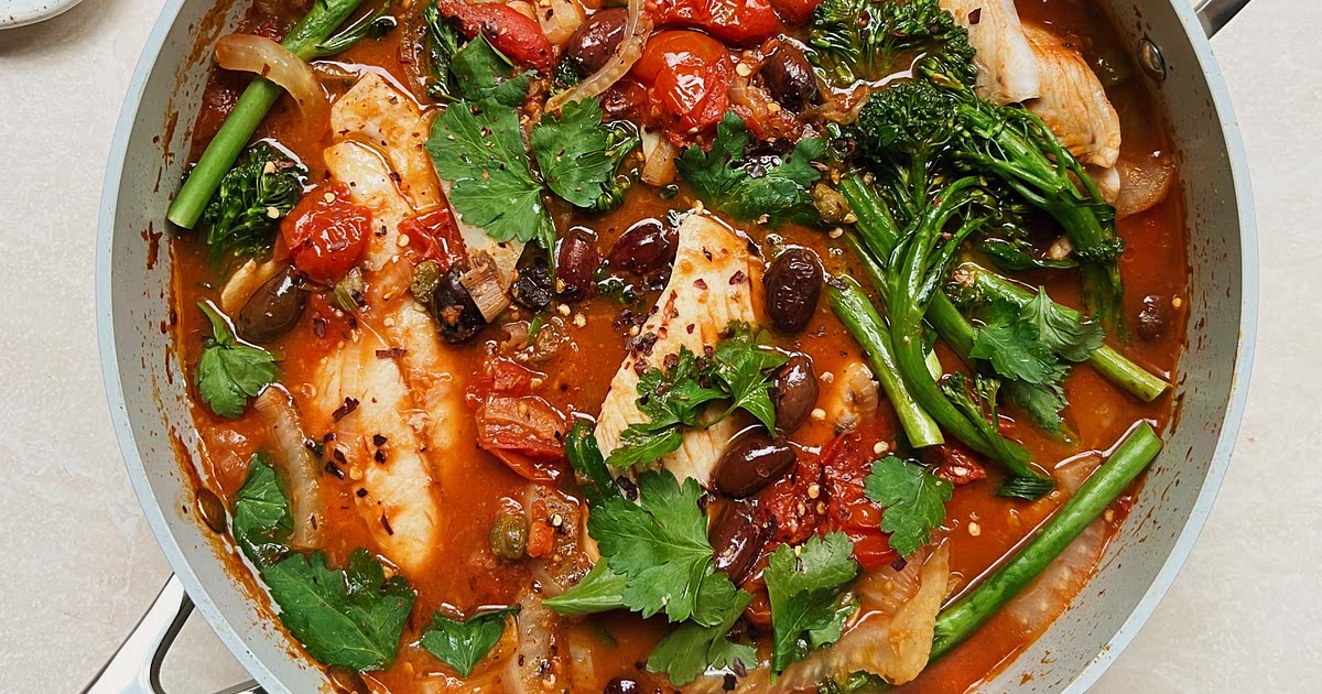 One Pot Fish Puttanesca With Fennel Recipe — Samsung Food