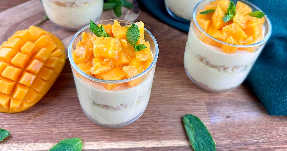 Mango Biscuit Mousse Recipe - Samsung Food