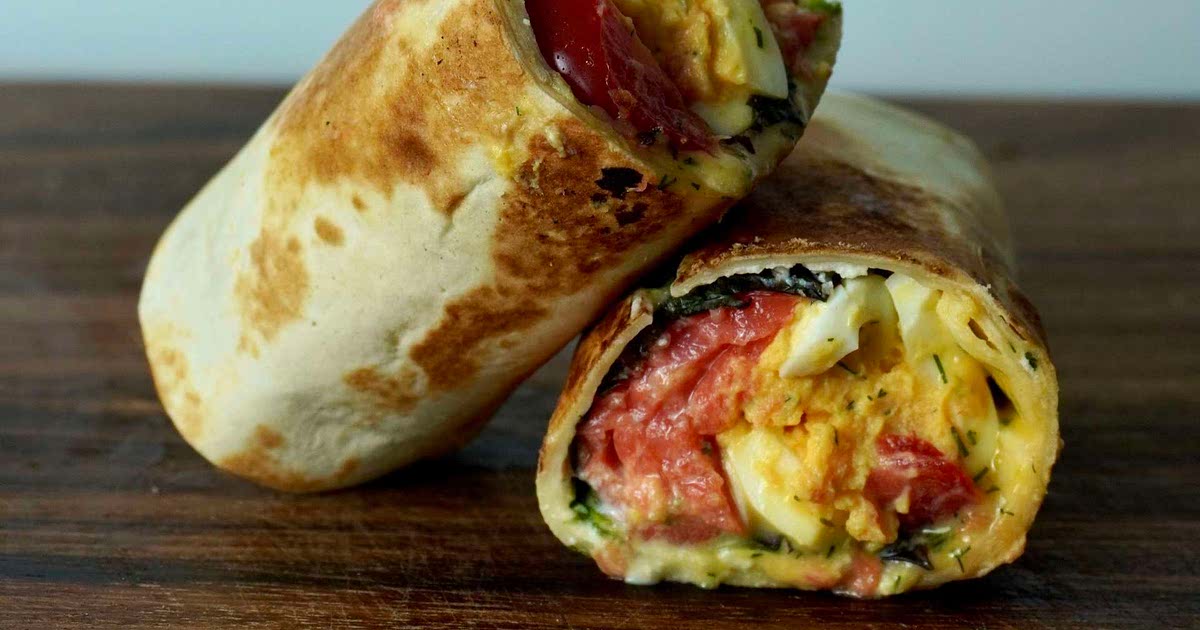 Smoked salmon burrito Recipe - Samsung Food