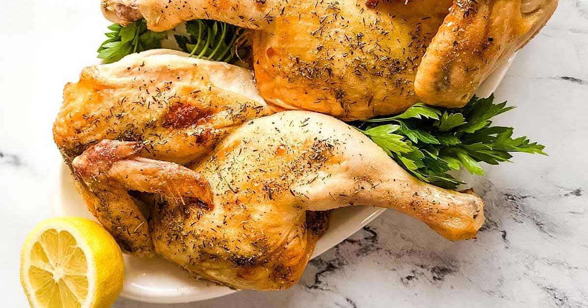 Roasted Half Chicken Recipe - Samsung Food