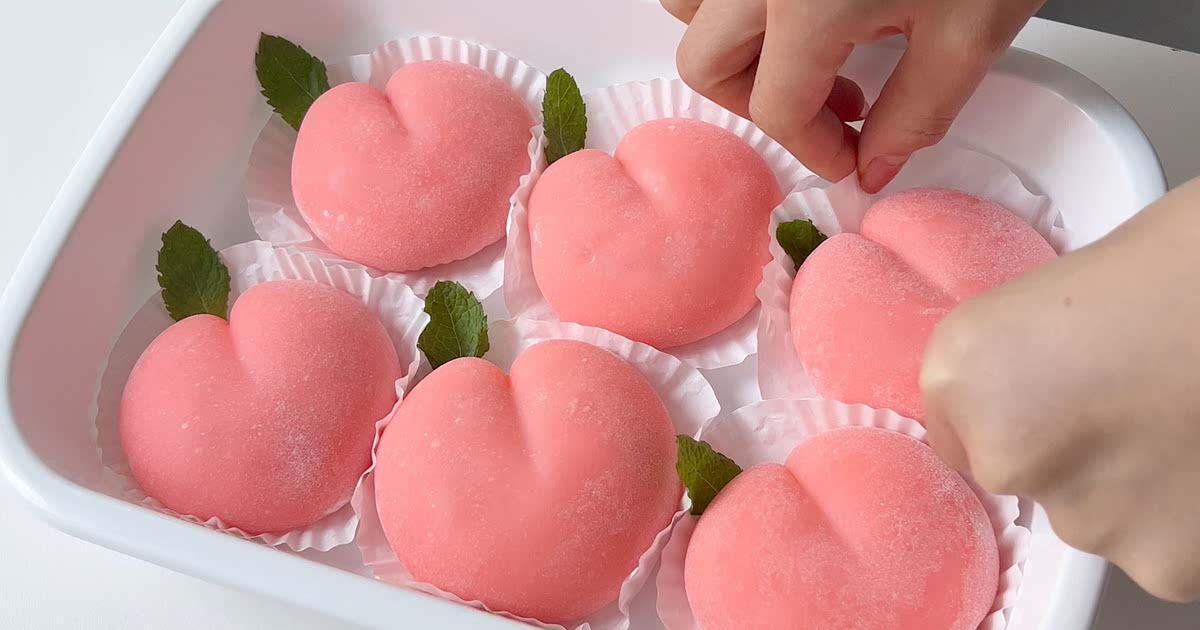 Peach Mochi Recipe — Samsung Food