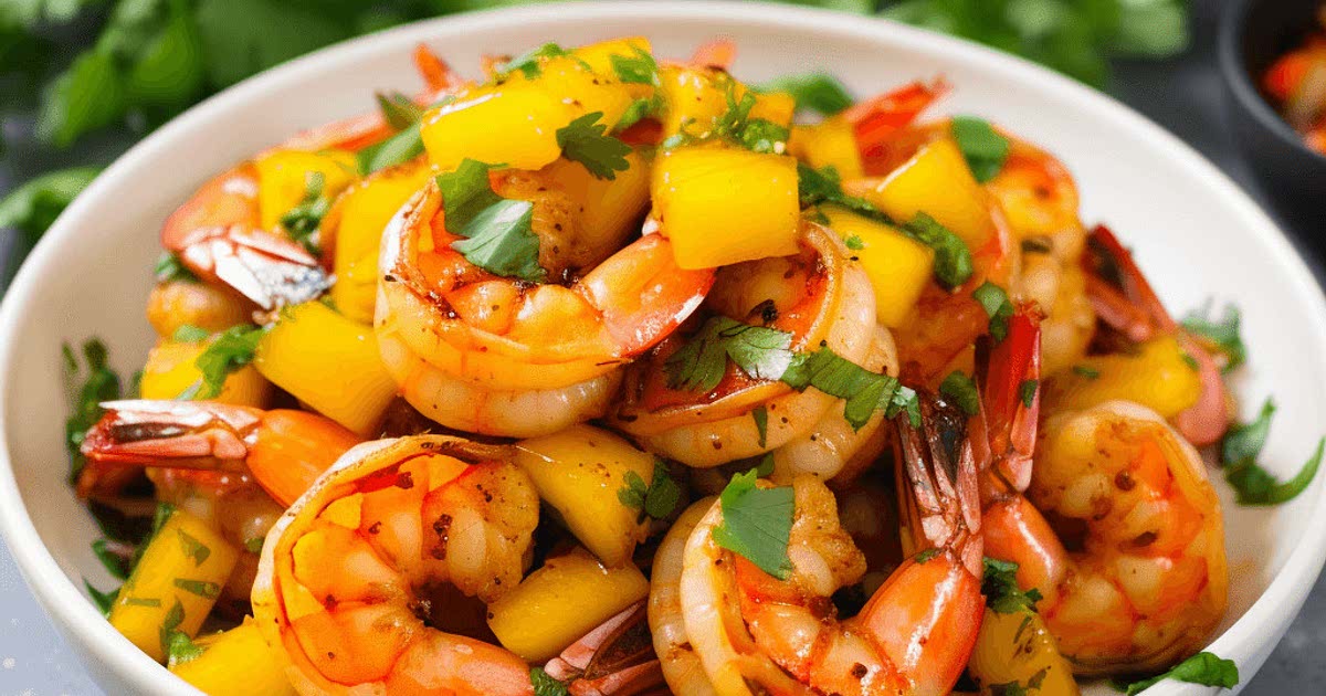 Spicy Mango Tango Shrimp — Chompions Recipe — Samsung Food