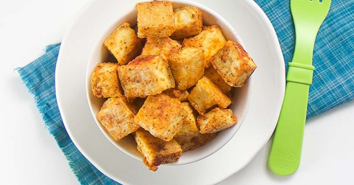 Baked Seasoned Tofu Nuggets for Baby & Toddler - Baby Foode Recipe ...
