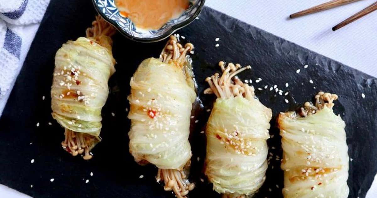 Enoki mushroom Cabbage rolls Recipe - Samsung Food