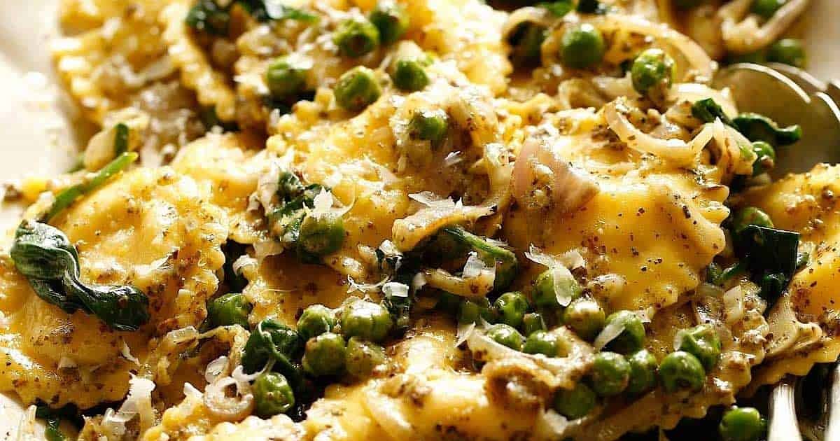 Creamy Pesto Ravioli Recipe - Samsung Food