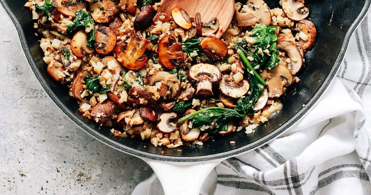 Cauliflower Rice with Mushrooms Recipe — Samsung Food