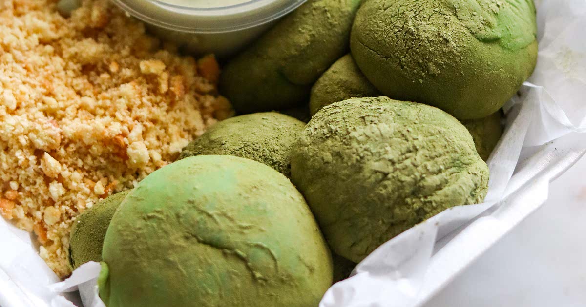 Matcha Mochi Bites with Matcha Cream Sauce Recipe - Samsung Food