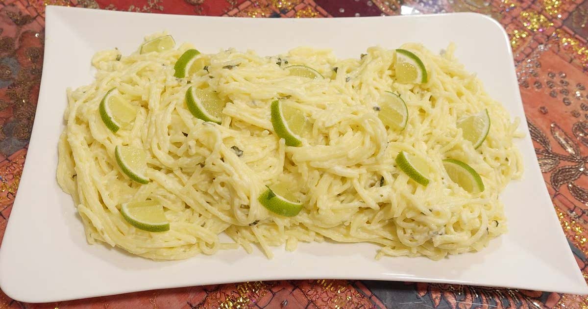 Creamy Lime Spaghetti Recipe - Samsung Food
