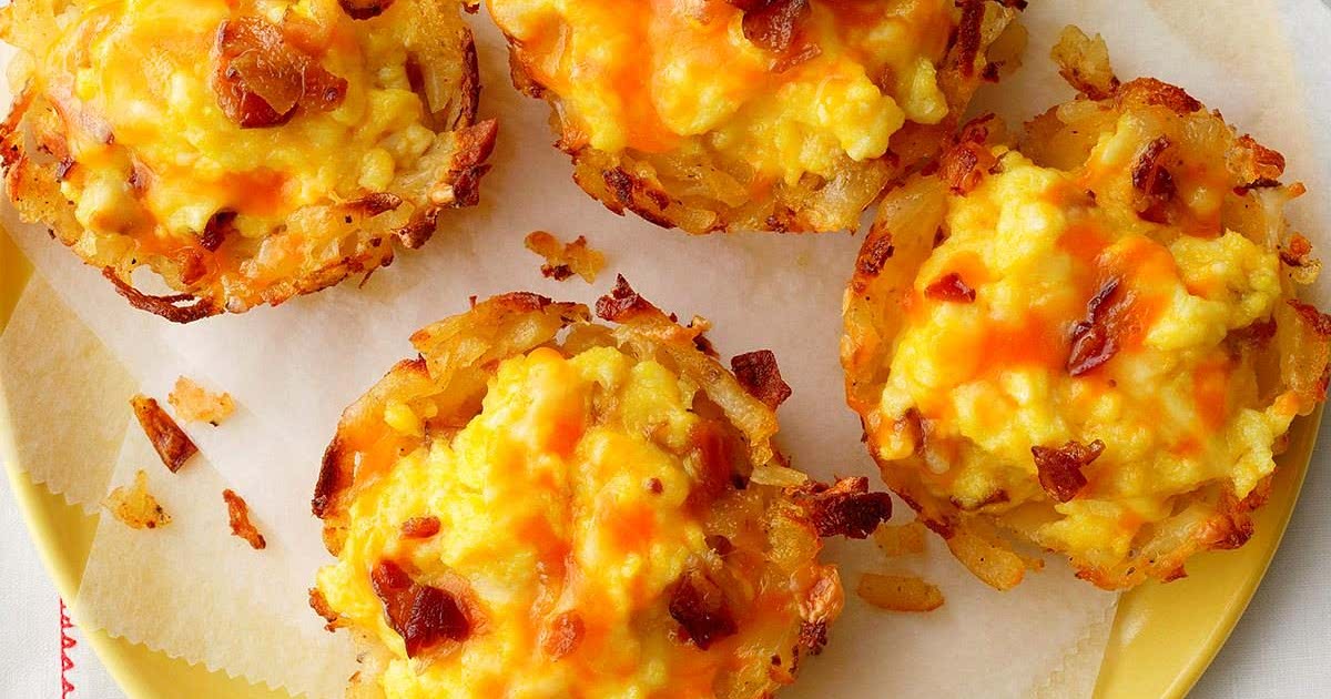 Scrambled Egg Hash Brown Cups Recipe - Samsung Food