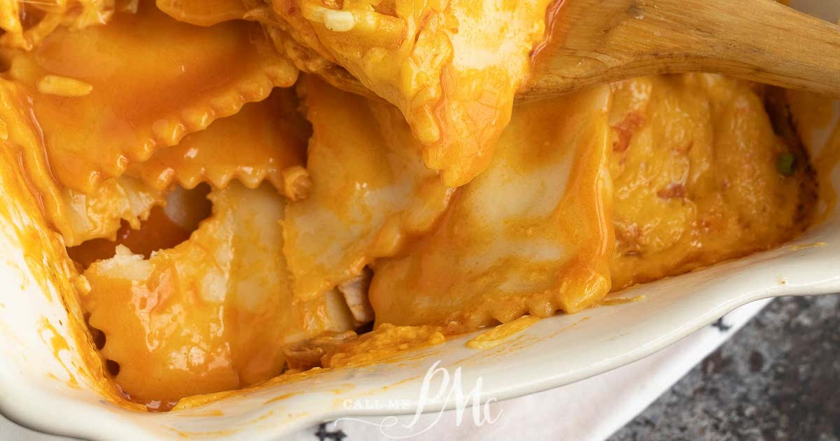 Buffalo chicken ravioli casserole (video link in post) Recipe - Samsung ...
