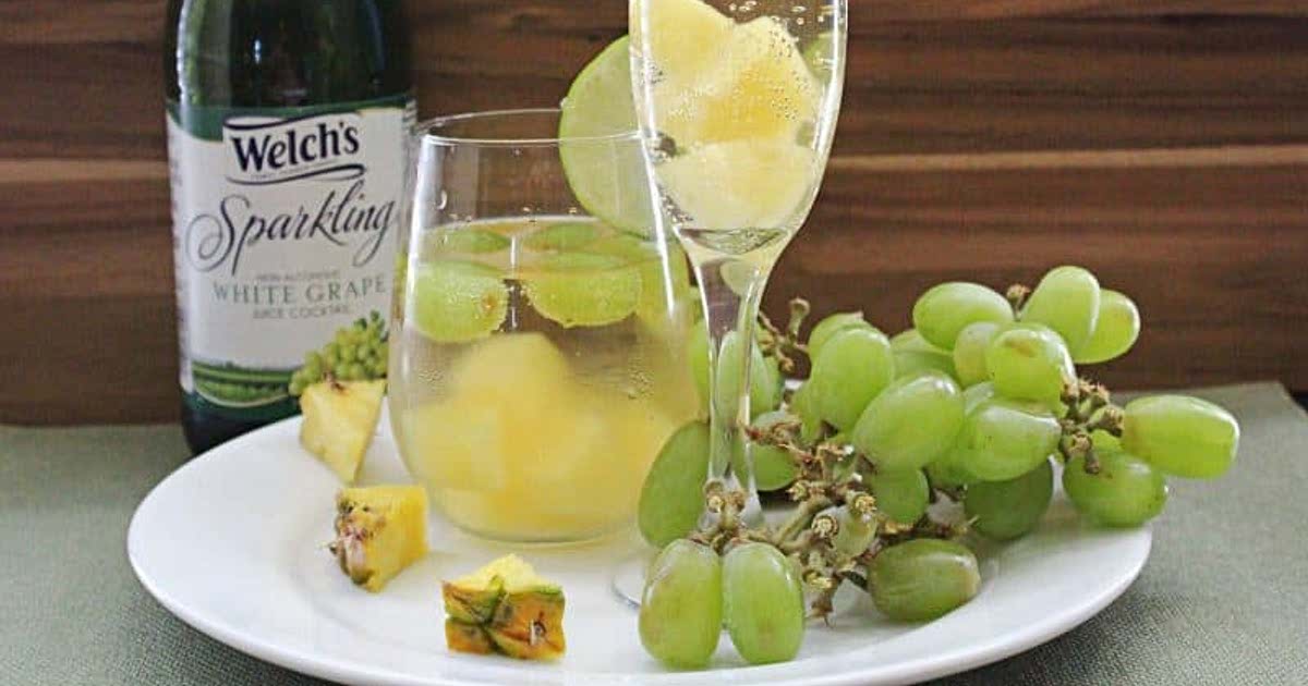 Sparkling White Grape and Pineapple Spritzer Recipe - Samsung Food