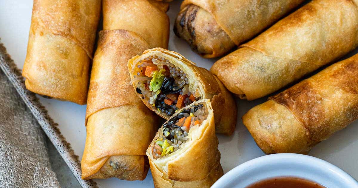 Crispy Vegan Spring Rolls Recipe - Samsung Food