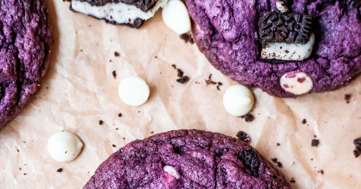 Ube Cookies and Cream Cookies Recipe | Samsung Food App