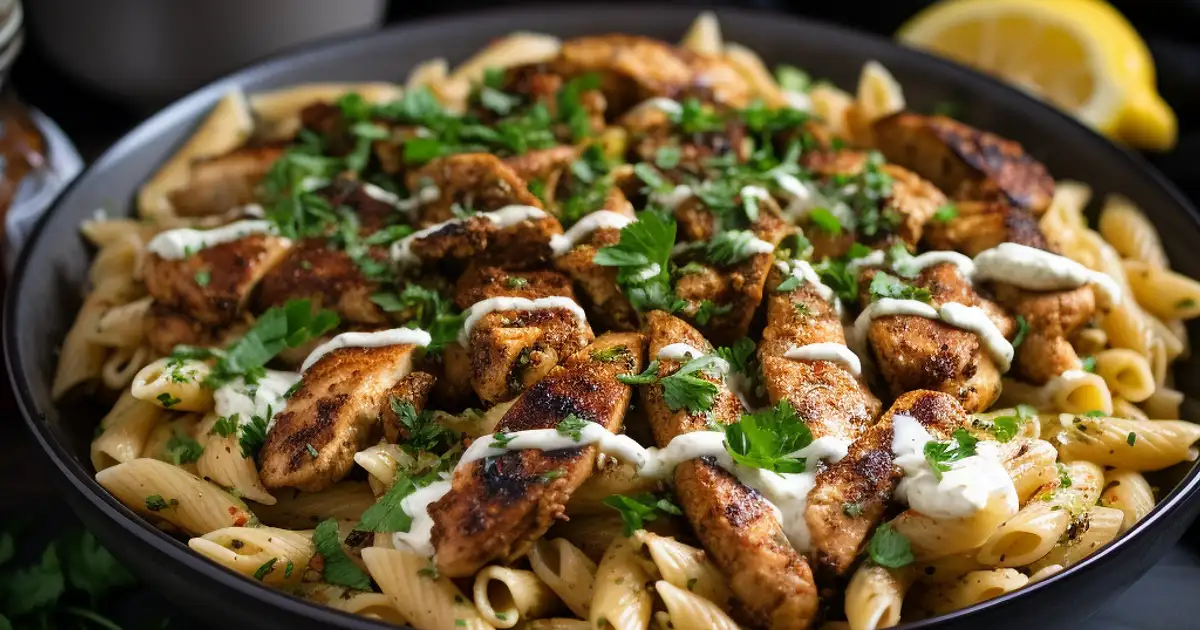 Chicken Shawarma Pasta Bowl Recipe — Samsung Food