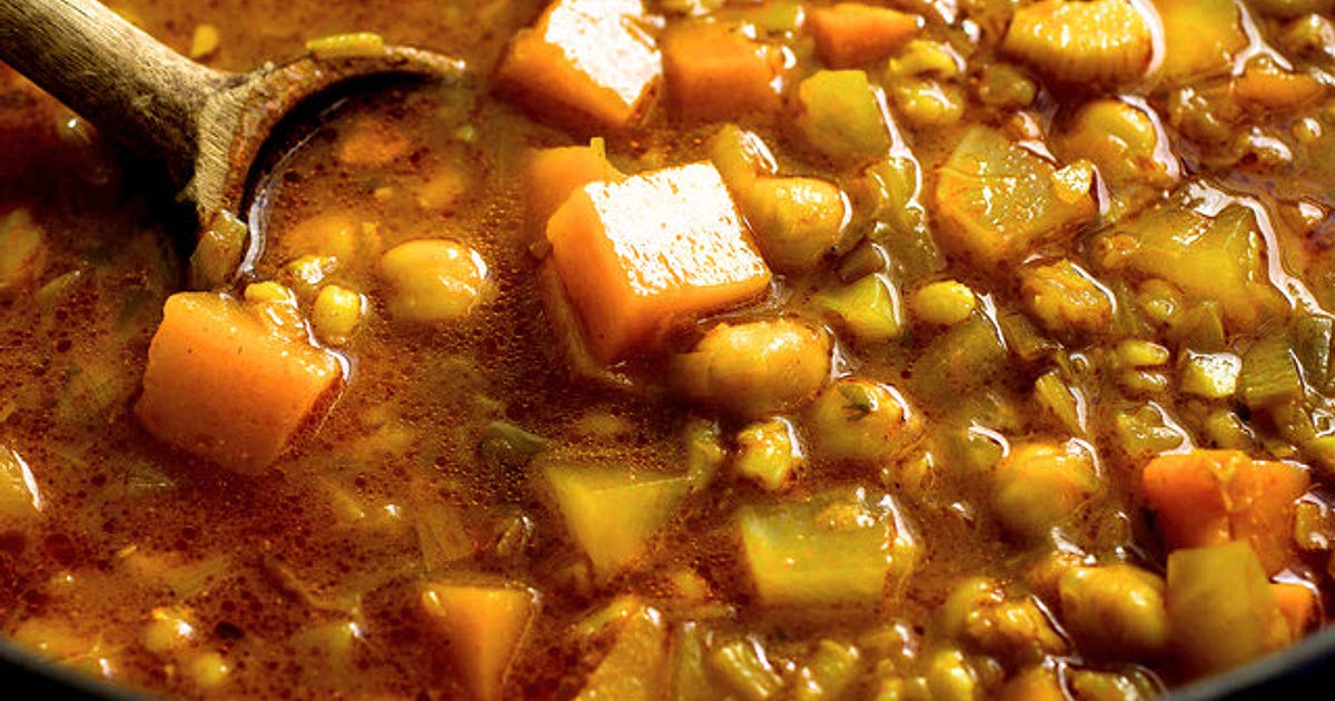 North African Bean Stew With Barley and Winter Squash Recipe - Samsung Food