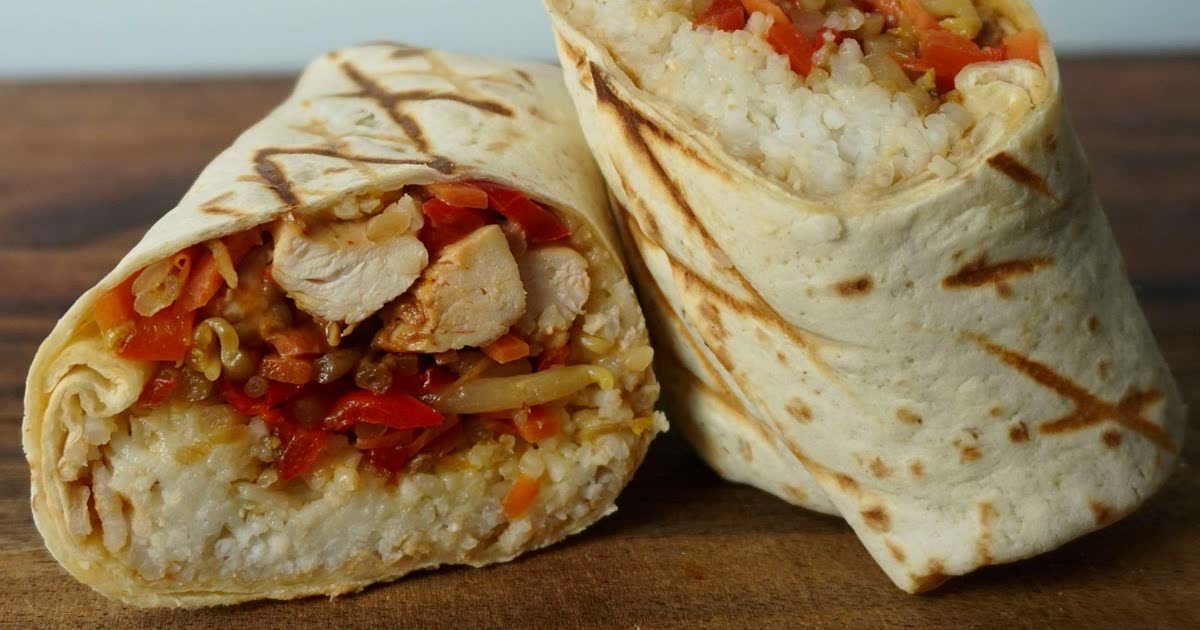 Peanut butter chicken burrito Recipe — Samsung Food
