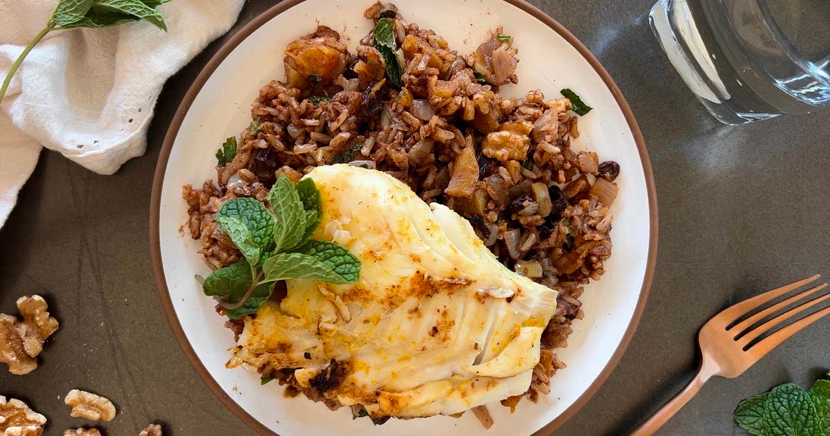Jeweled Rice with Orange Ginger Cod Recipe - Samsung Food