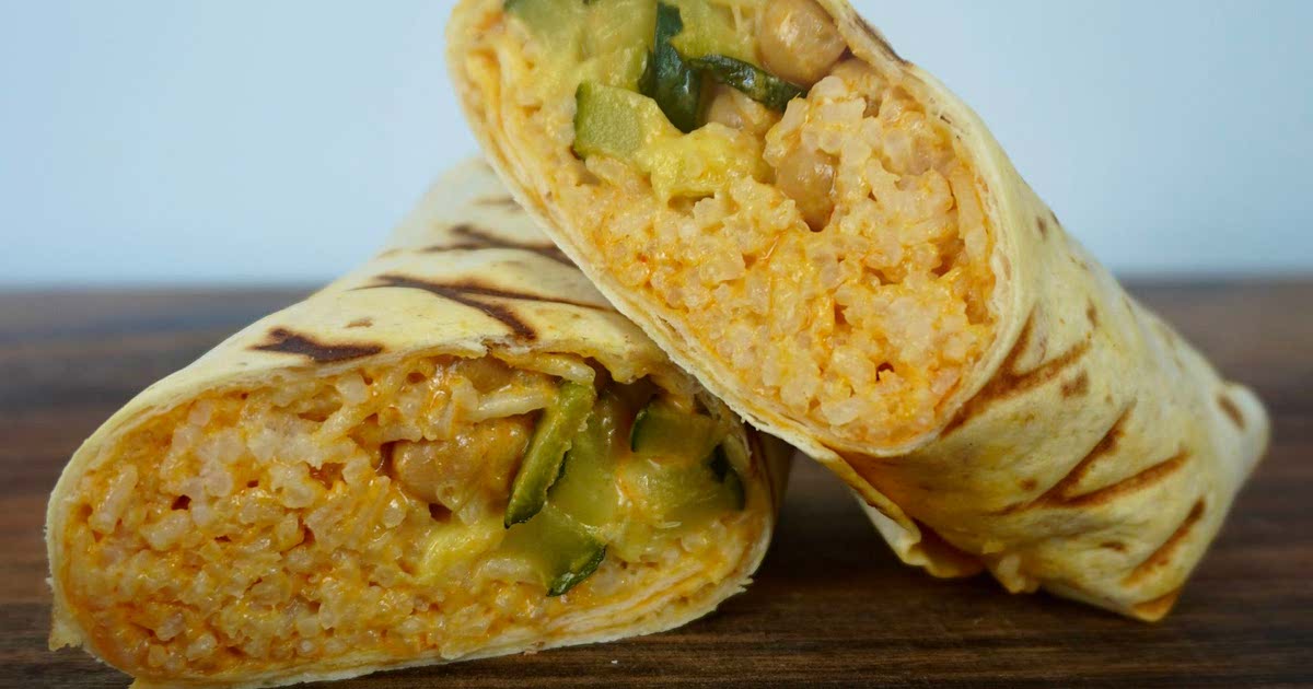 Chickpea curry burrito Recipe | Samsung Food App