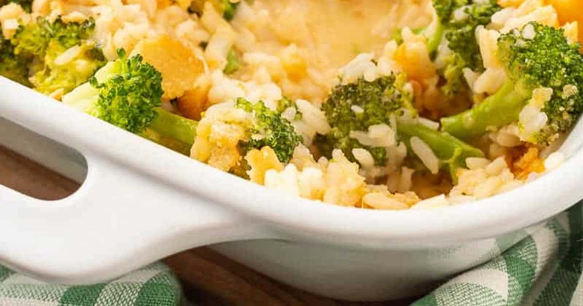 Broccoli Rice and Cheese Casserole (quick & easy recipe) Recipe ...