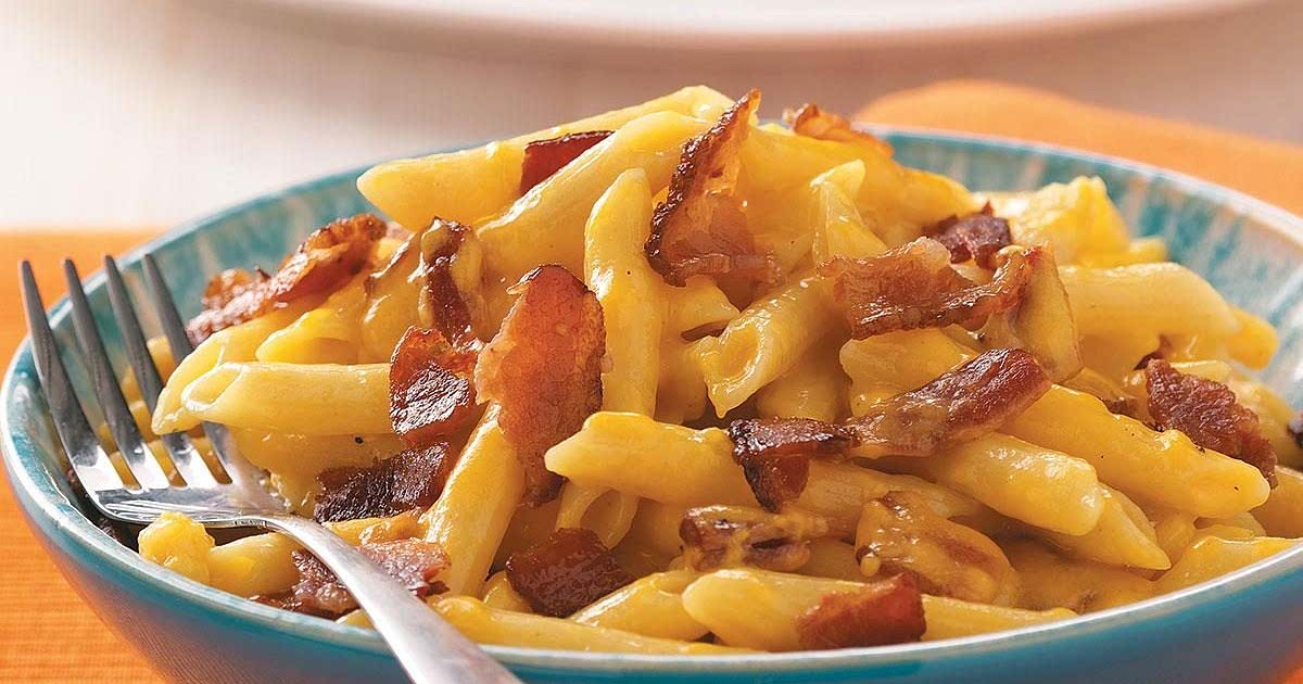 Cheesy Bacon Penne Recipe - Samsung Food