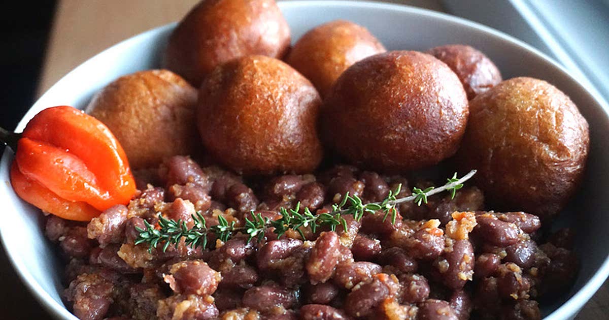 Cameroonian Beignets Haricots (Puff Puff and Beans) with Video Recipe ...