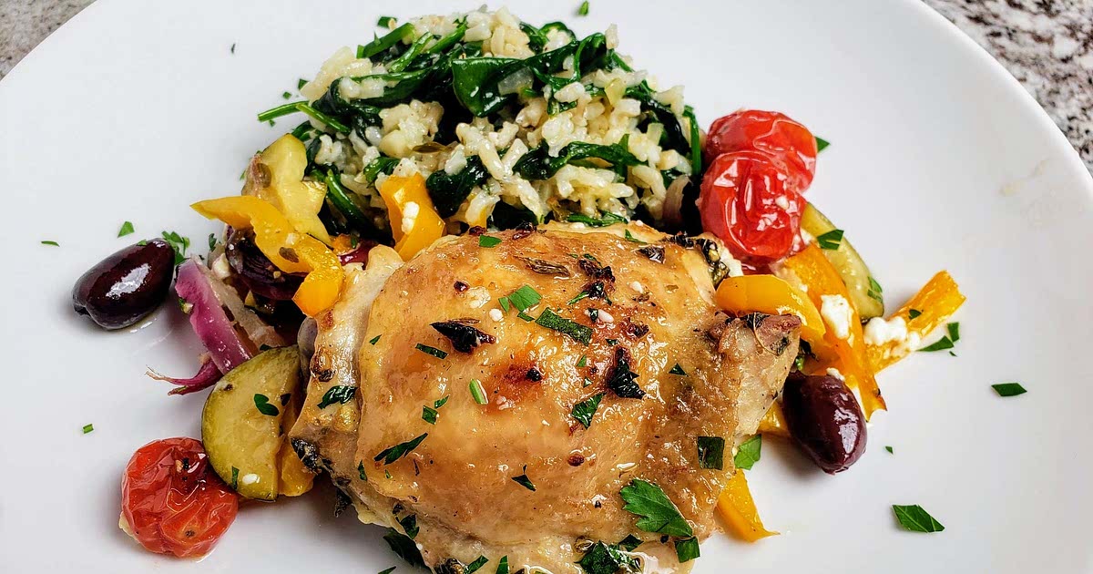 Mediterranean Sheet Pan Chicken Recipe - Samsung Food