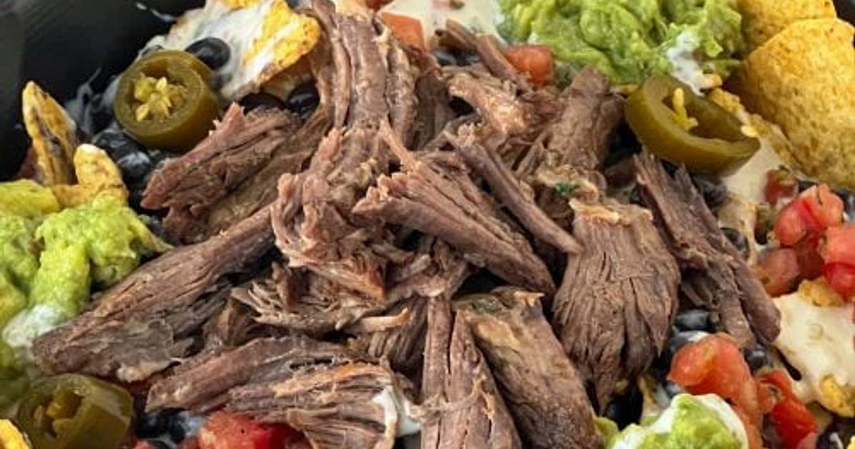 Loaded Beer-Braised Beef Short Rib Nachos Recipe - Samsung Food
