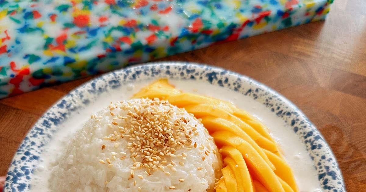 6-Ingredient Rice-Cooker Thai Mango Sticky Rice Recipe — Samsung Food