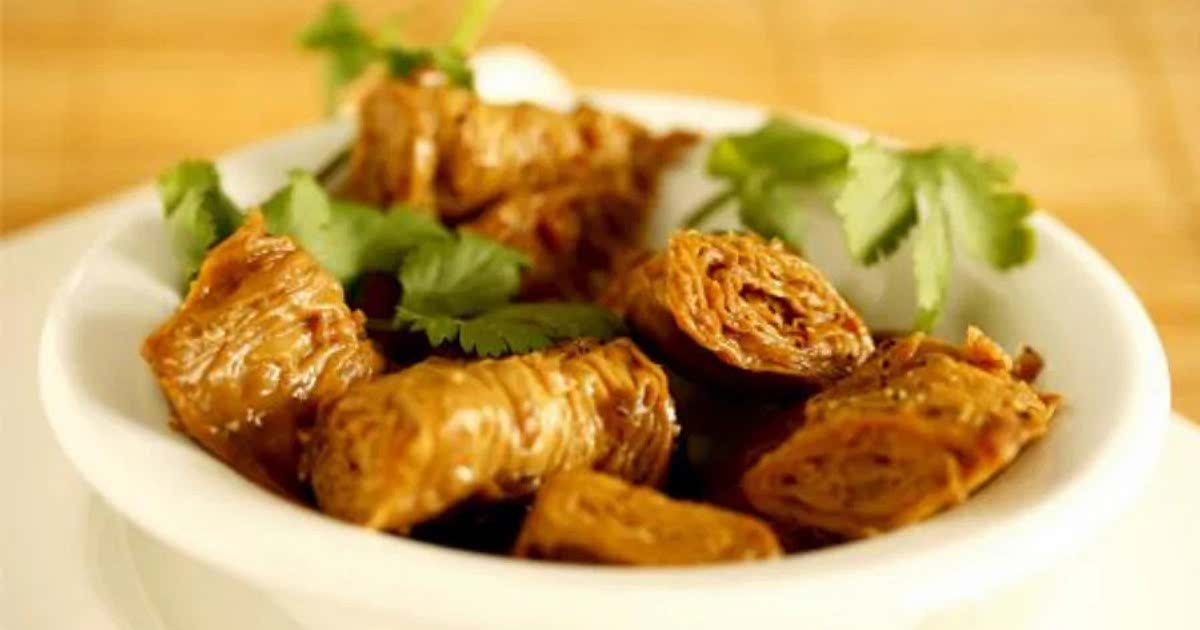Braised Rolled Tofu Skin Recipe (Yuba) - Samsung Food