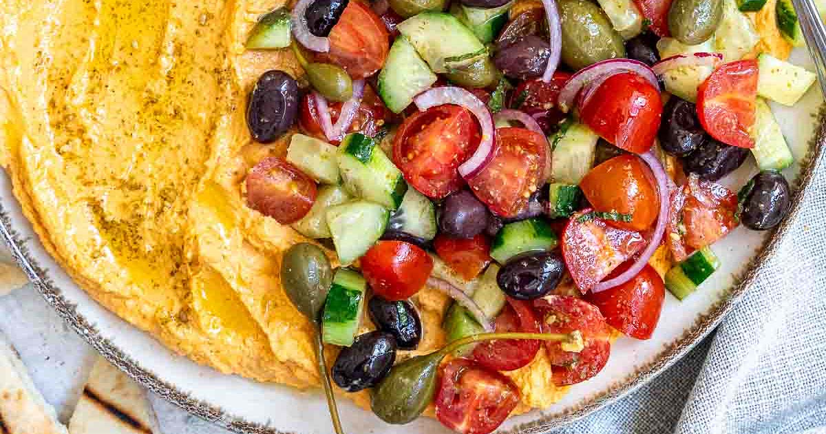 Mediterranean Loaded Hummus Recipe - Samsung Food
