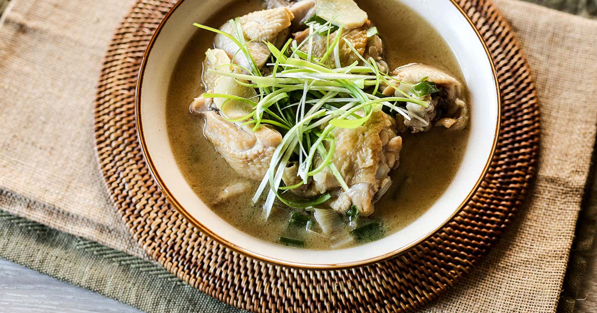 Taiwanese Sesame Oil Chicken Soup Recipe — Samsung Food