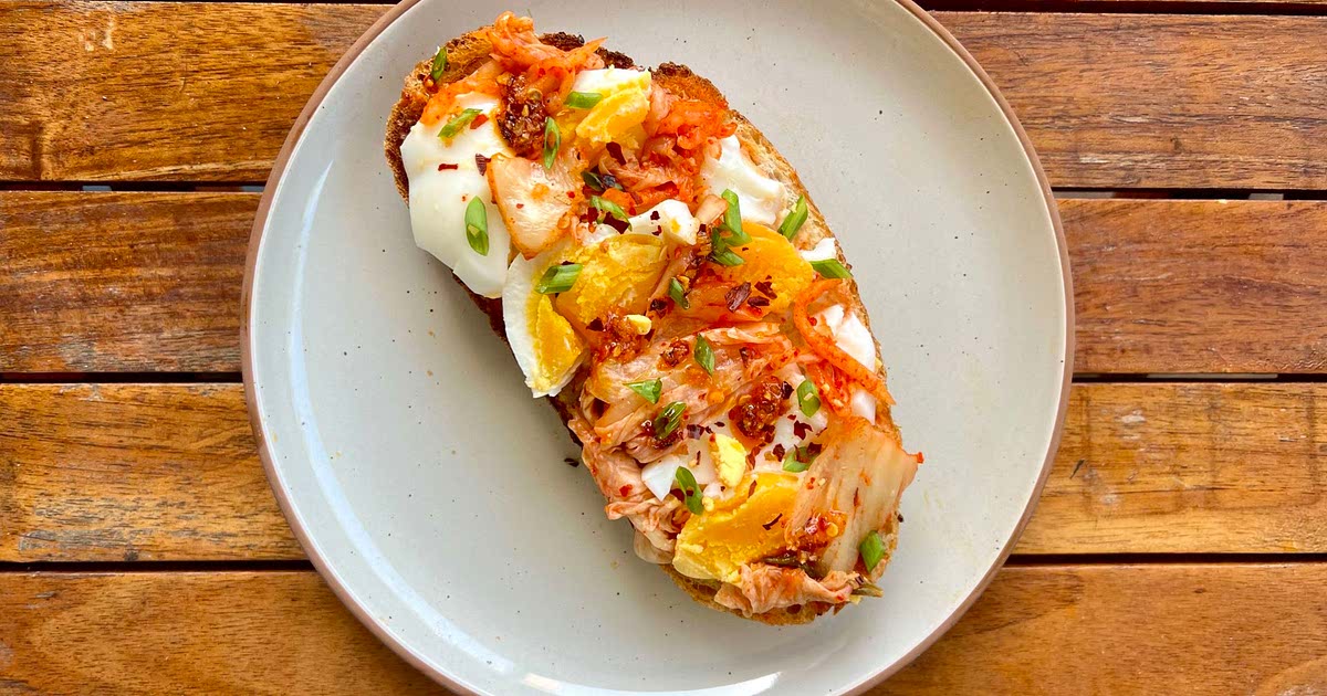 Kimchi Egg Toast Recipe | Samsung Food App