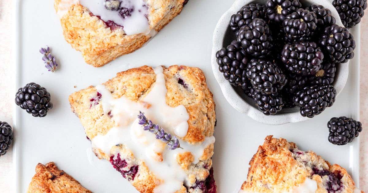 Blackberry Lavender Scones Recipe — Samsung Food