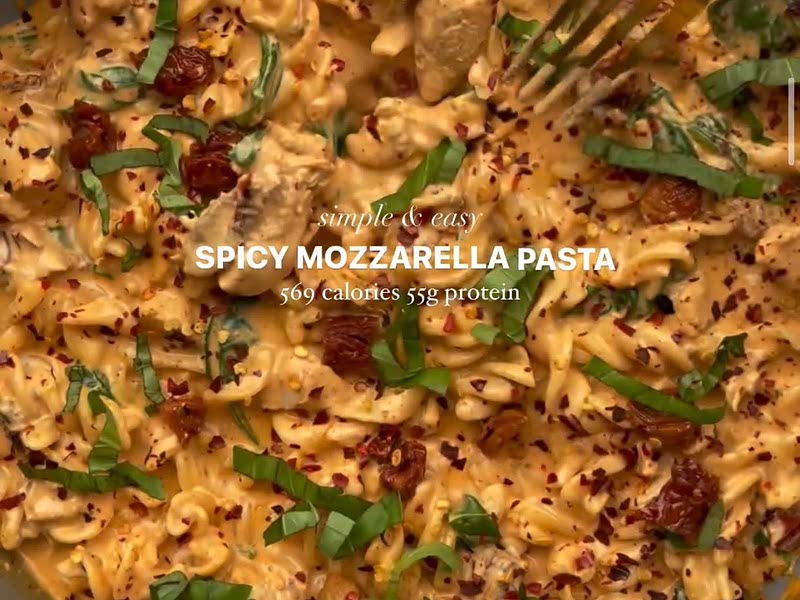 Spicy Mozzarella Pasta 🤌🏼 Recipe - Samsung Food