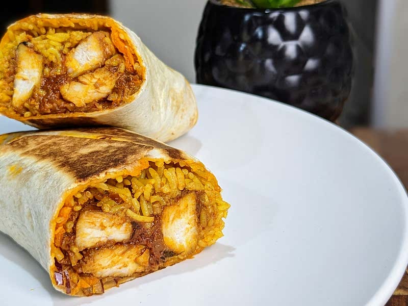 Creamy Cajun Chicken Burrito Recipe - Whisk