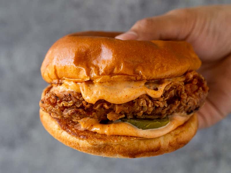 DIY Popeyes Buttermilk Fried Chicken Sandwich Recipe - Samsung Food