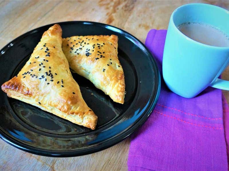 Savory Paneer Puff Pastry Turnovers - Air Fryer Recipe - Samsung Food