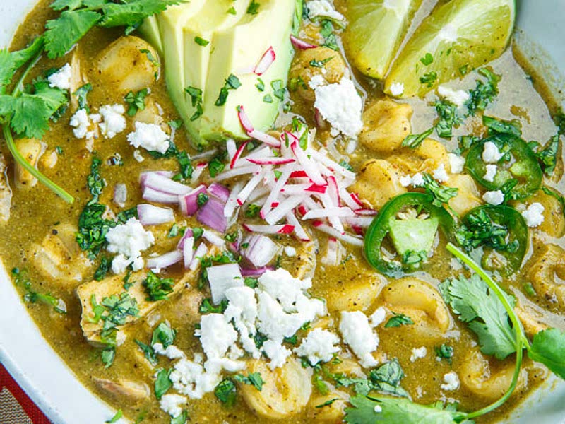Pozole Verde de Pollo (Green Mexican Hominy and Chicken Soup) Recipe ...
