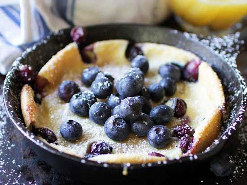 Berry Filled Dutch Baby (Puffed Pancake) Recipe - Samsung Food