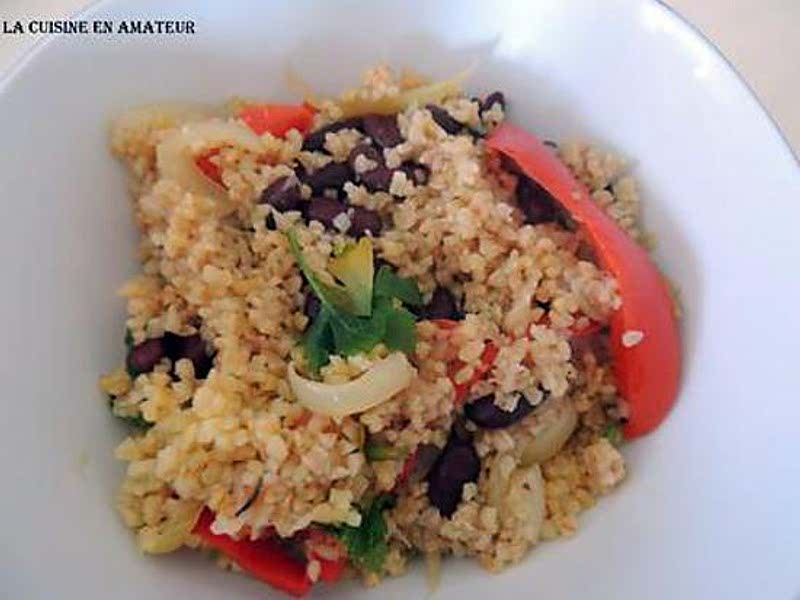 Boulgour poivron et haricots rouges Recipe - Samsung Food