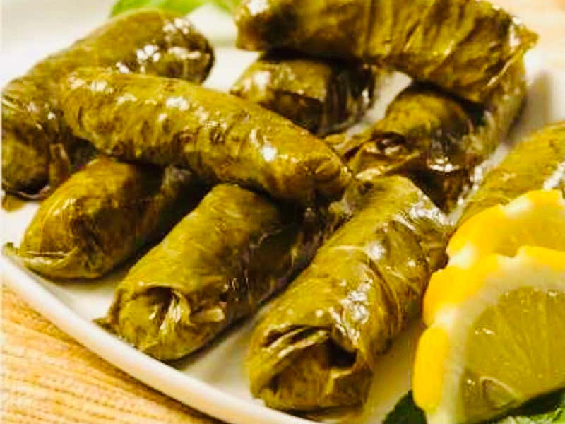 Warak Enab Bi Zeit or Vegan Stuffed Grape leaves Recipe - Samsung Food