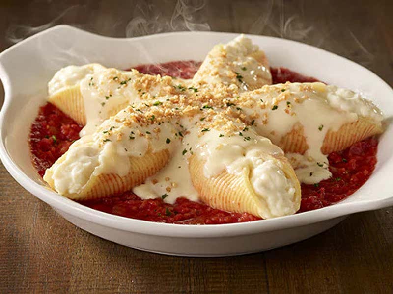 Copycat Olive Garden Giant Cheese Stuffed Shells Recipe - Samsung Food