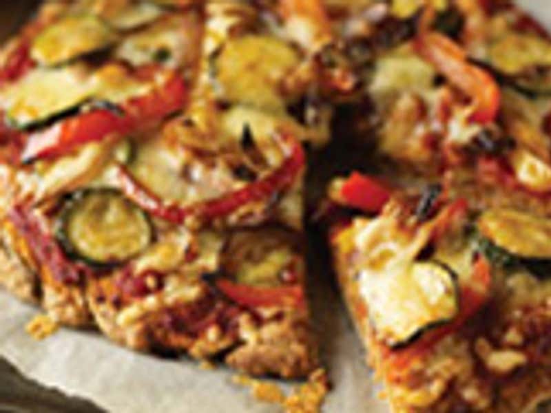 Red onion courgette and pepper pizza Recipe - Samsung Food
