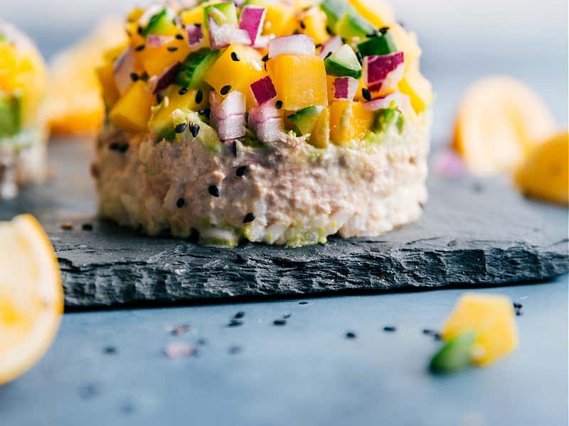 Tuna "Sushi" Stacks Recipe - Samsung Food