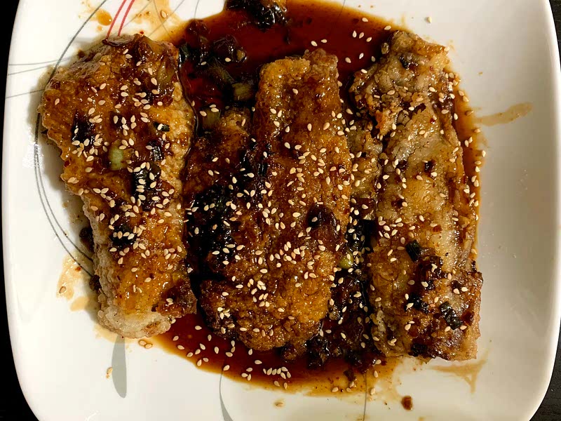 Gajami yangnyeom-twigim 가자미 양념튀김 (Seasoned pan fried flatfish) Recipe ...