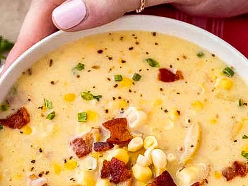 Hearty Homemade Corn Chowder Recipe - Samsung Food