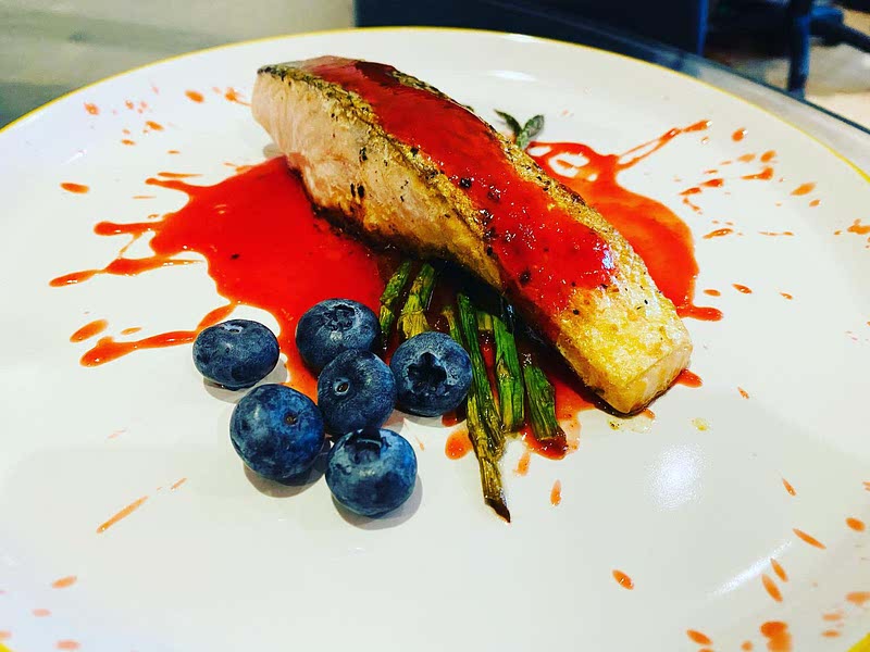 raspberry salmon Recipe - Samsung Food